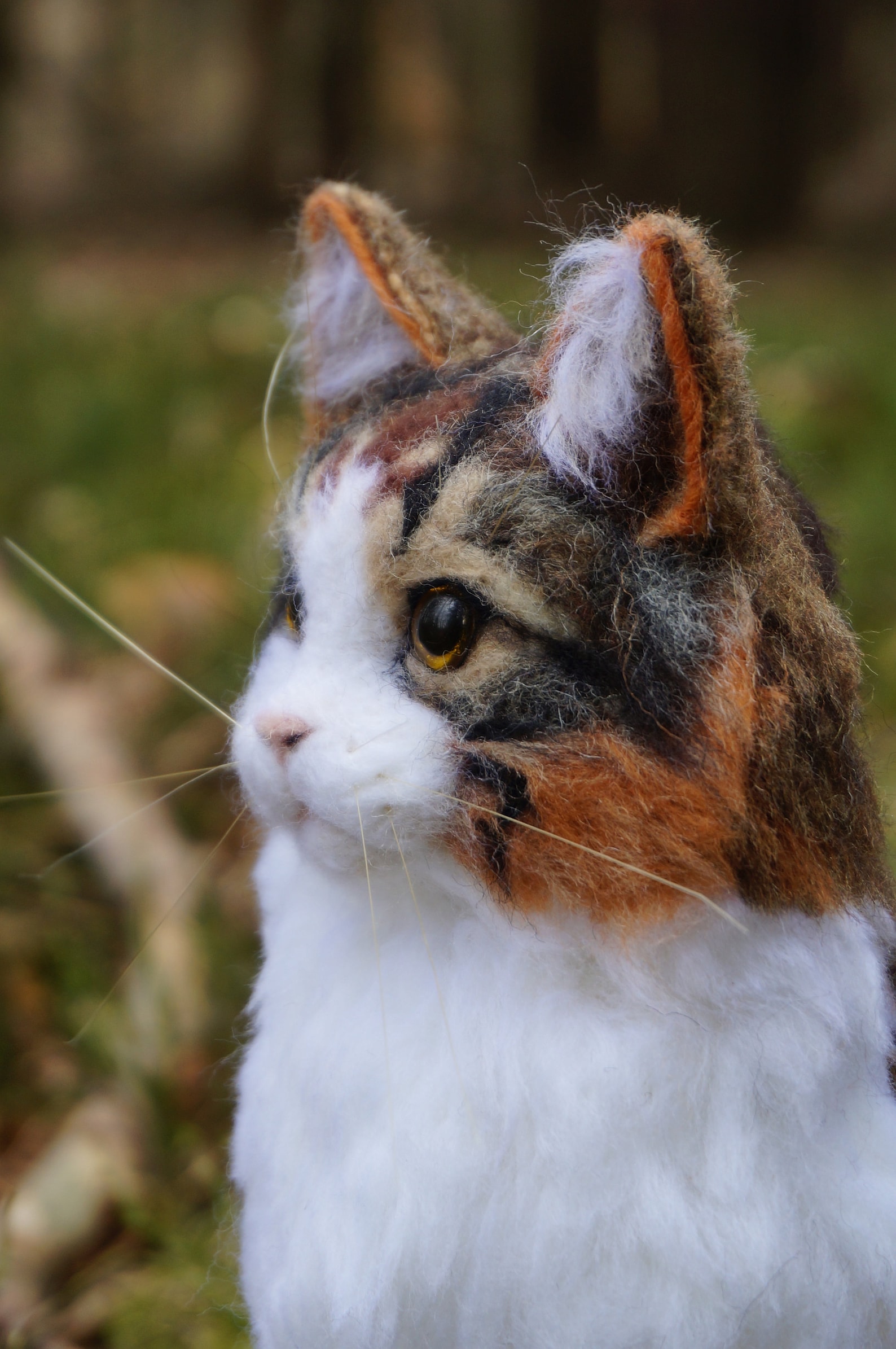 Custom Cat Sculpture, Needle Felted Cat, Cat Lookalike, Pet Figurine ...
