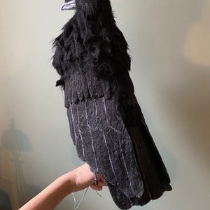 Halloween Spooky Crow OOAK, Raven Sculpture, OOAK Raven, Cruelty Free ...