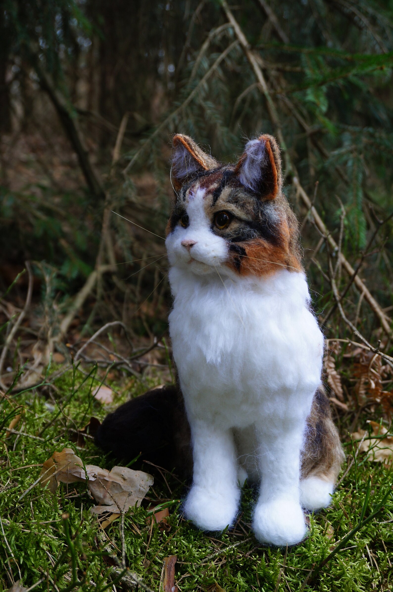 Custom Cat Sculpture, Needle Felted Cat, Cat Lookalike, Pet Figurine ...
