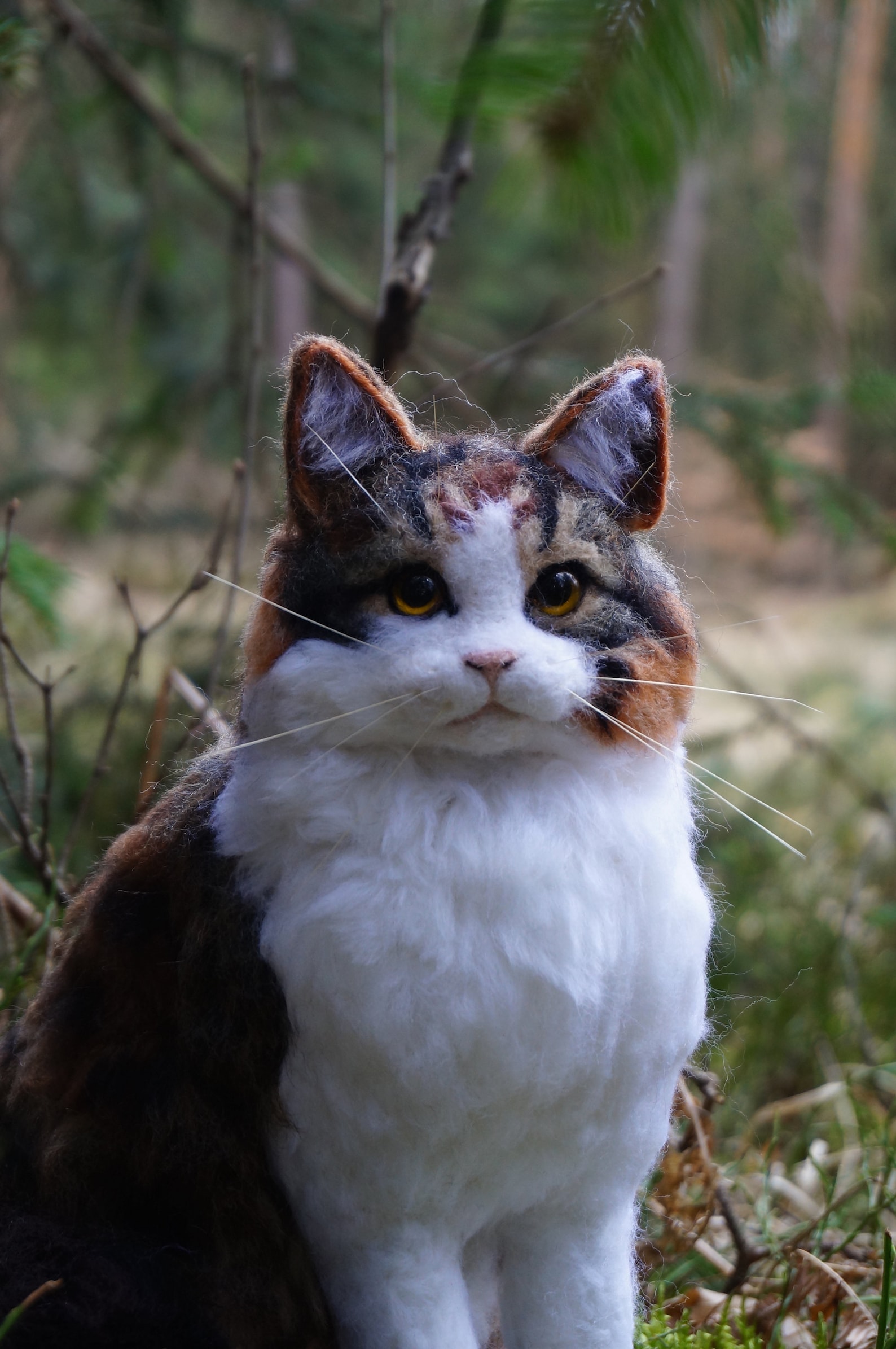 Custom Cat Sculpture, Needle Felted Cat, Cat Lookalike, Pet Figurine ...
