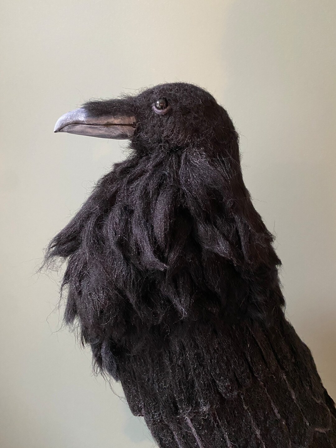 Halloween Spooky Crow OOAK, Raven Sculpture, OOAK Raven, Cruelty Free ...