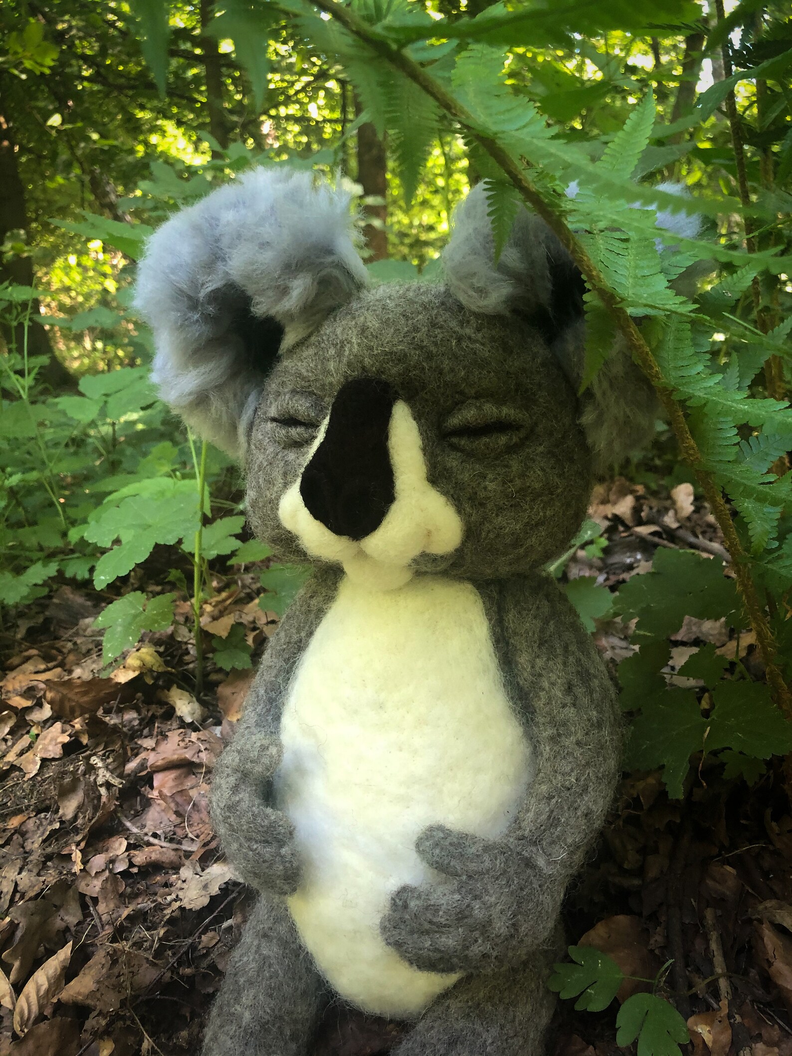 Needle Felted Koala Koala OOAK Koala Bear Toy Whimsical - Etsy