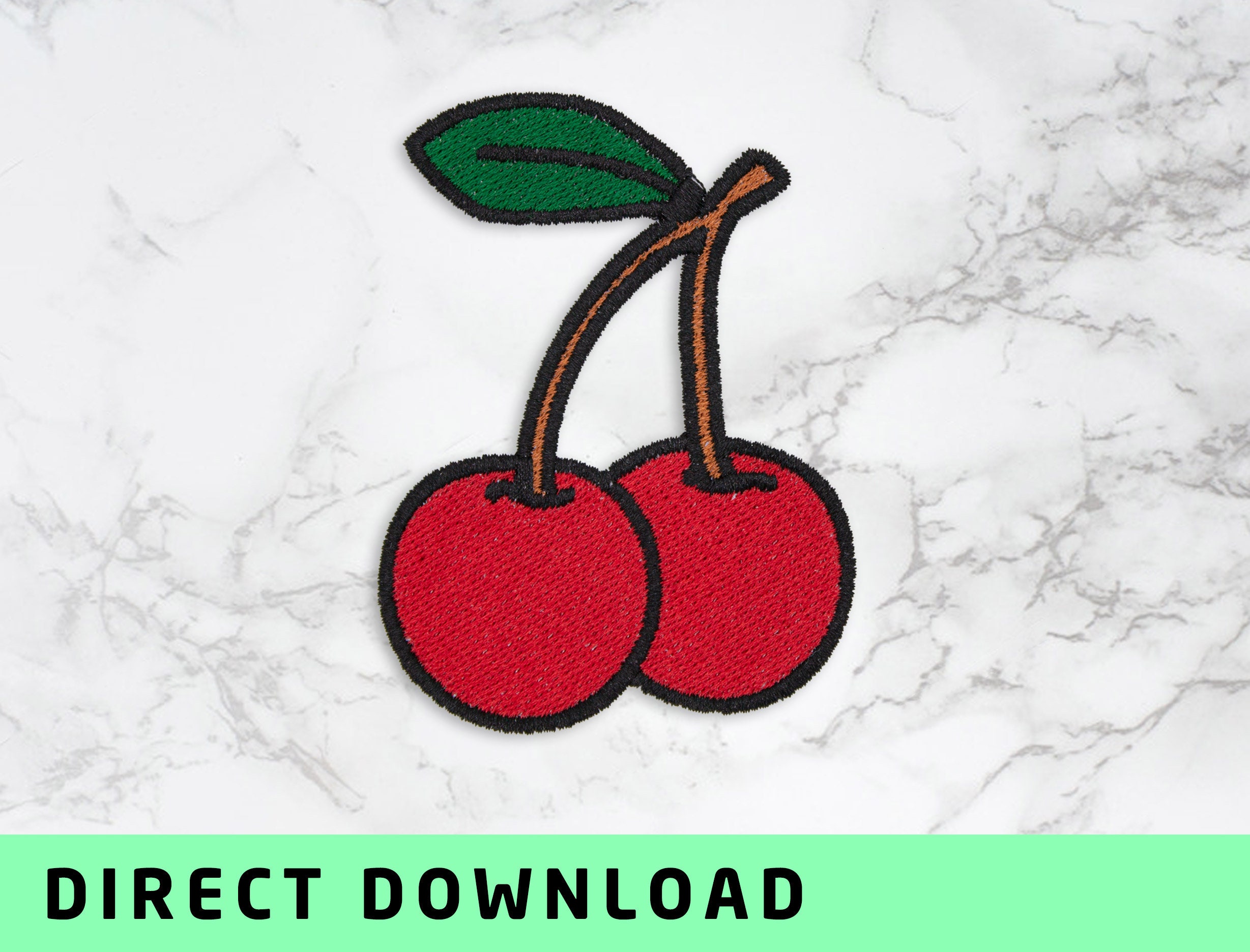 Red Cherries / Embroidery File/ Embroidery Template/ Digital Download ...