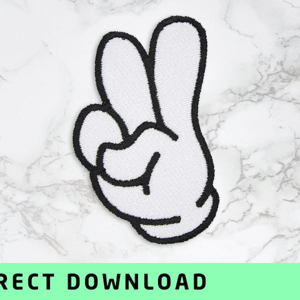 Peace Sign Applique - Etsy