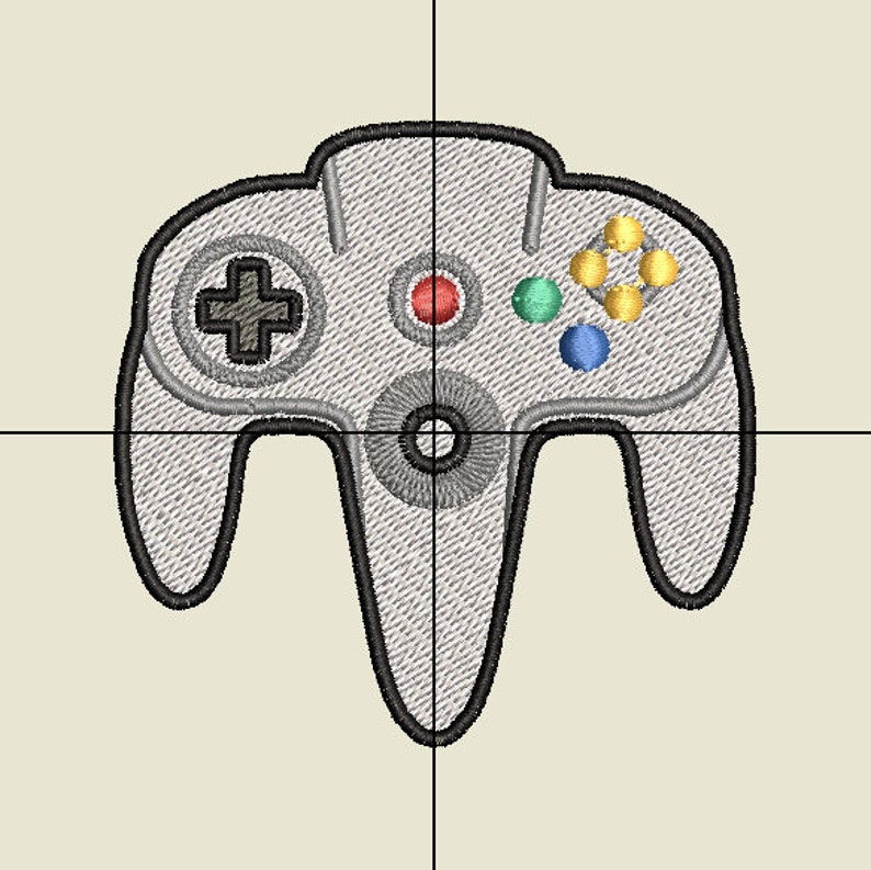 N64 Controller / Embroidery File/ Embroidery Template/ Digital - Etsy