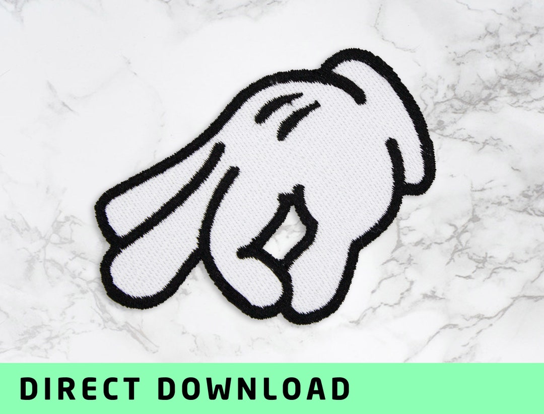 Mickey Hand Circle Game / Embroidery File/ Embroidery Template/ Digital ...