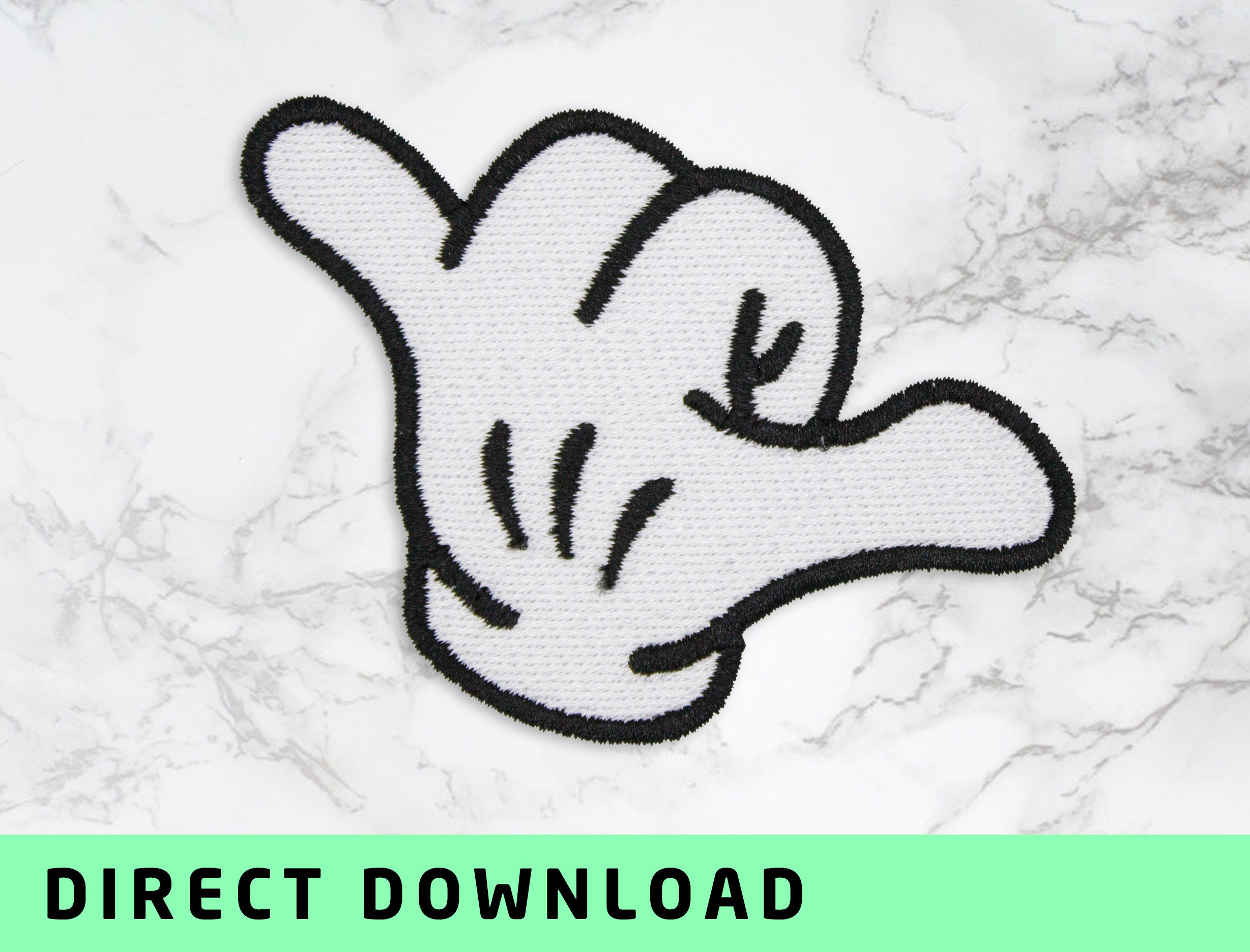 Mickey Hands Template