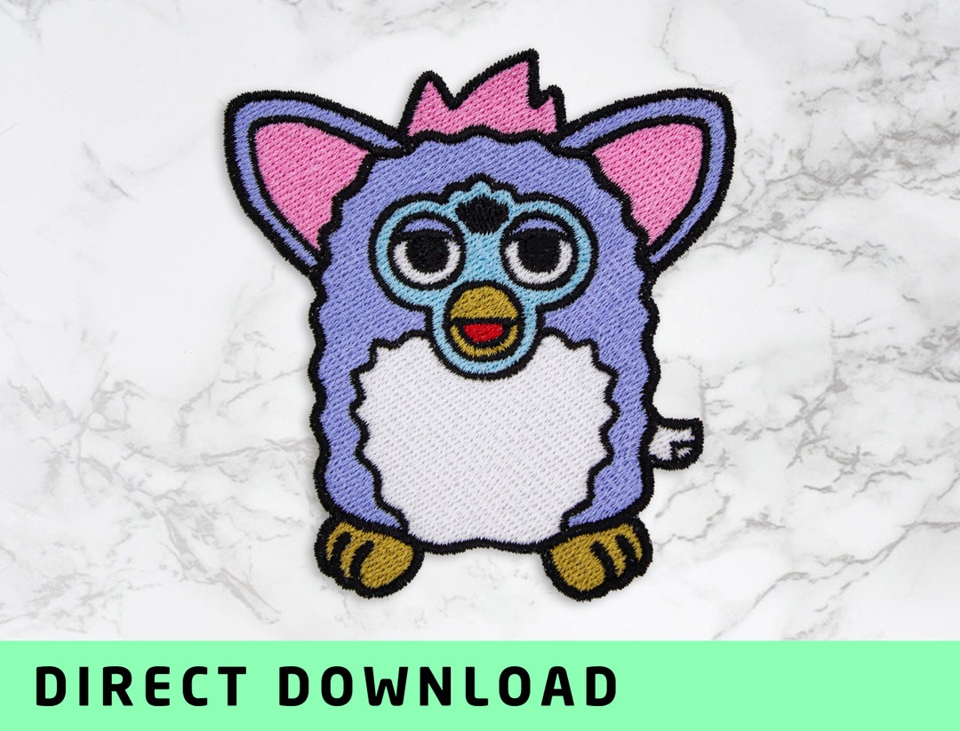 Furby Toy 90s / Embroidery File/ Embroidery Template/ Digital Download ...