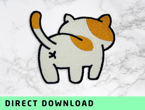 Cat Ass / Embroidery File/ Embroidery Template/ Digital - Etsy