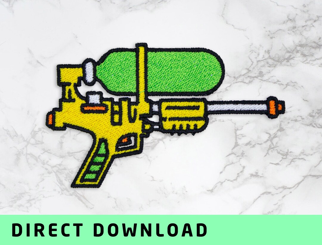 Super Soaker 90s Toy / Embroidery File/ Embroidery Template/ Digital ...