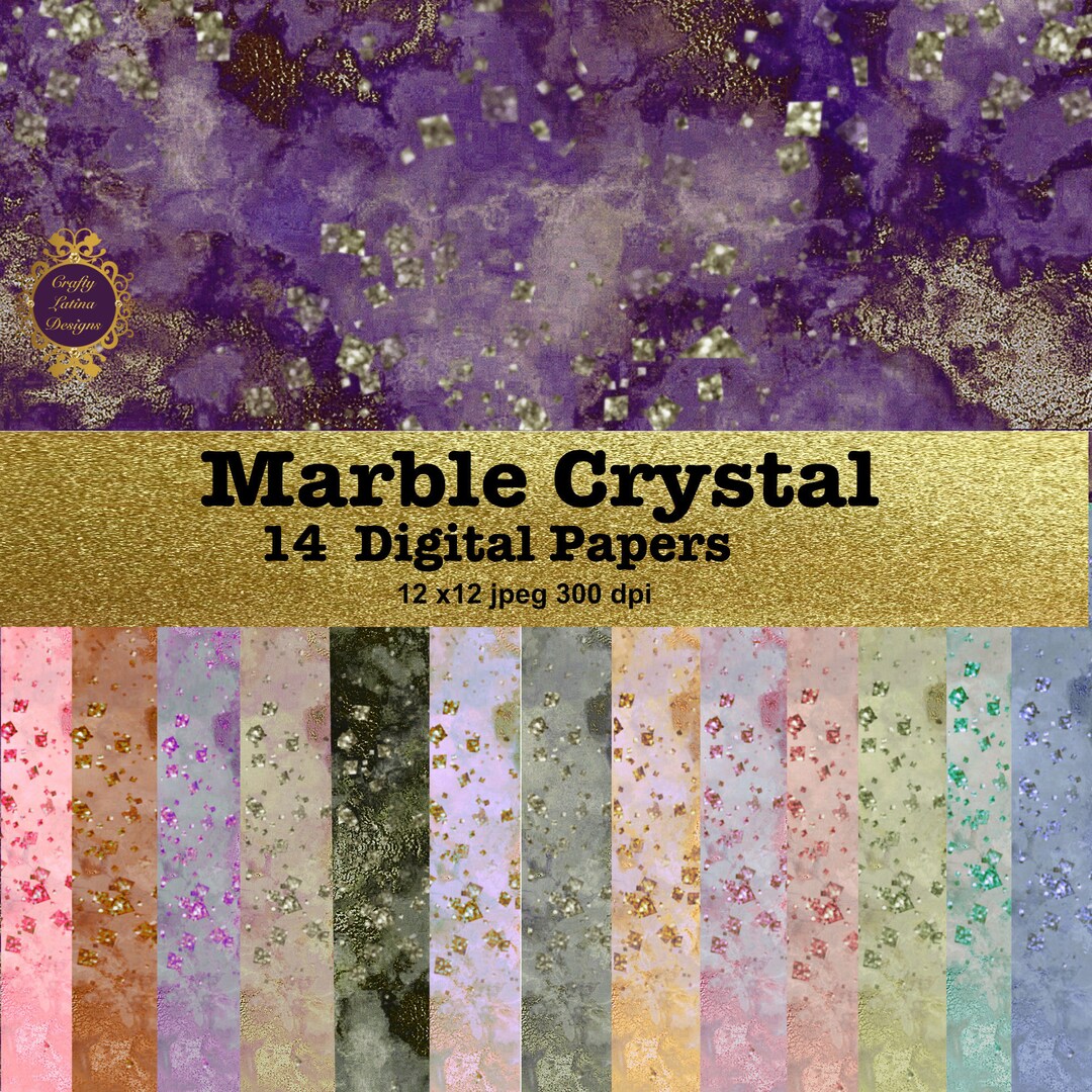 Marble Crystal Foil Texture Digital Paper, Marble Foil Texture, Marble ...