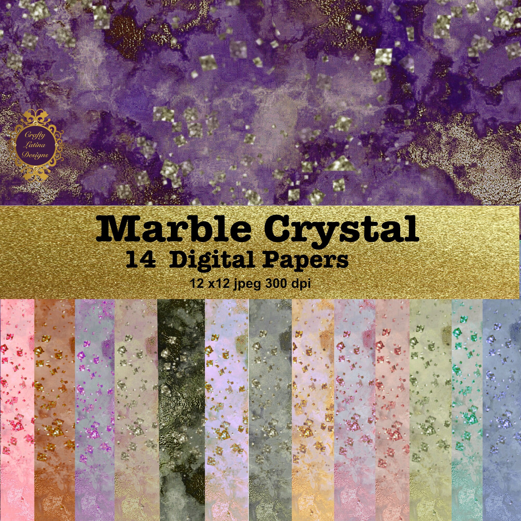 Marble Crystal Foil Texture Digital Paper, Marble Foil Texture, Marble ...