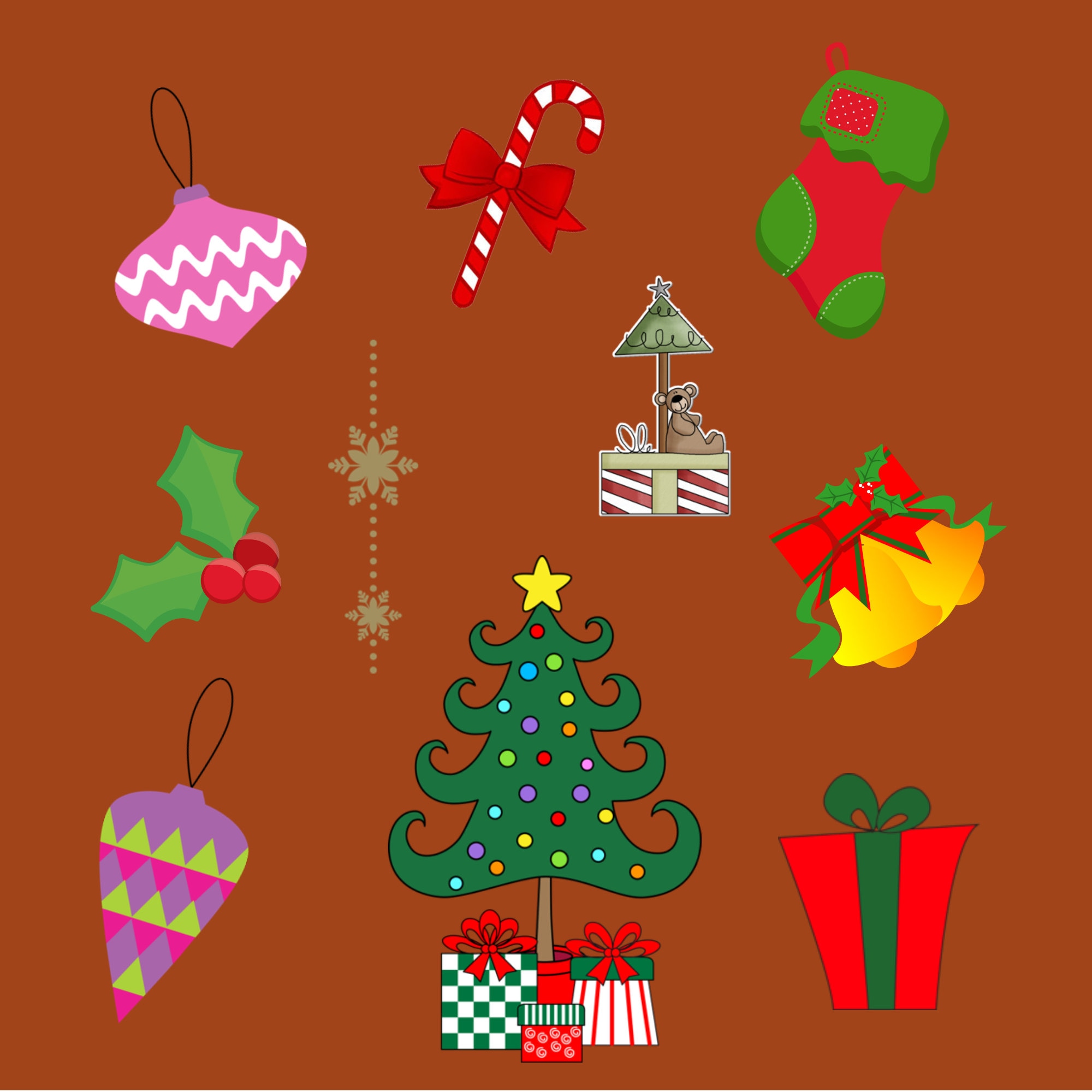 Christmas Family Clipart, Christmas Digital Download, Digital ...