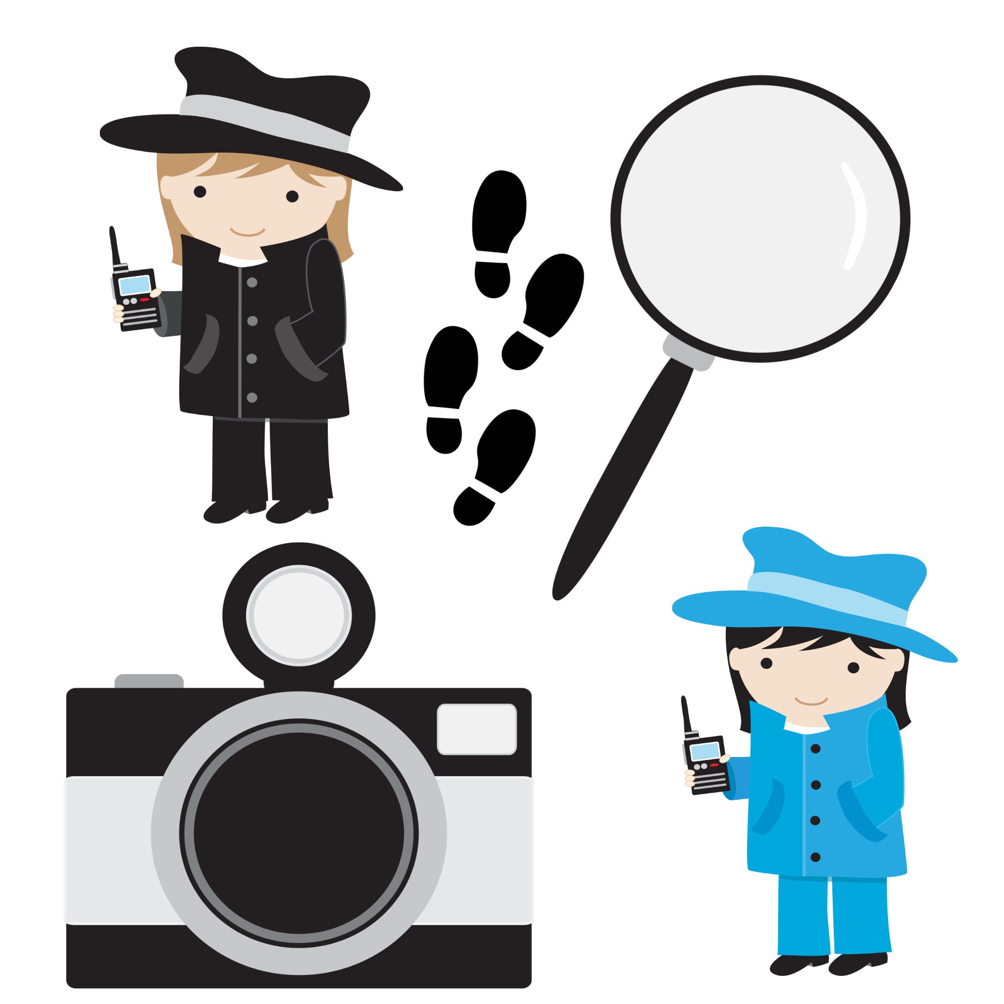 Kid Detective Clip Art