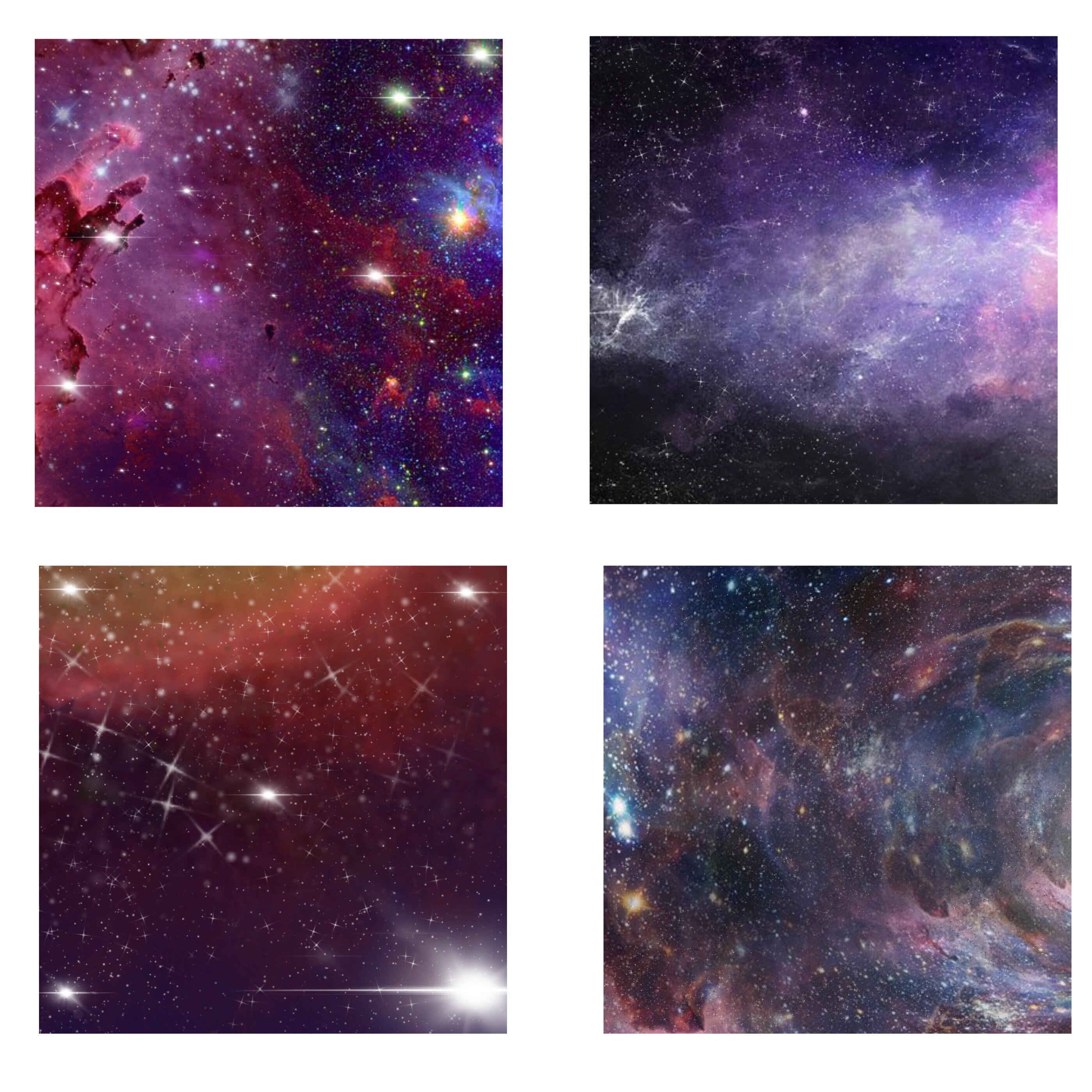 Watercolor Galaxy Digital Papers, Night Sky Background Paper ...