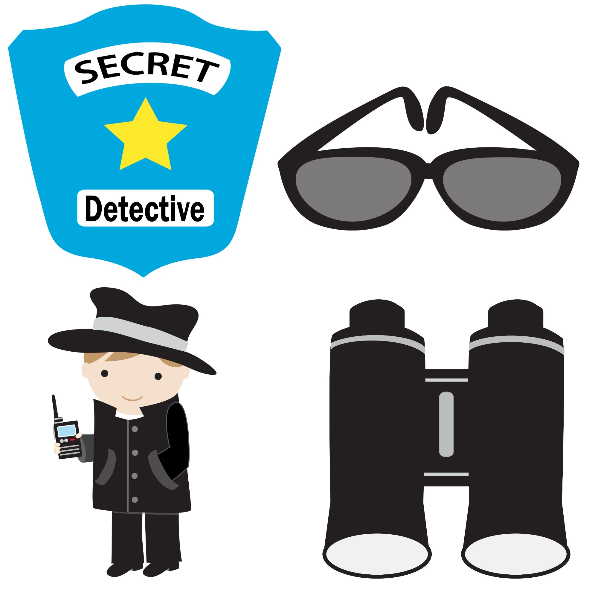 Detective Clip Art, Private Investigator, Detective Kids, Investigation ...