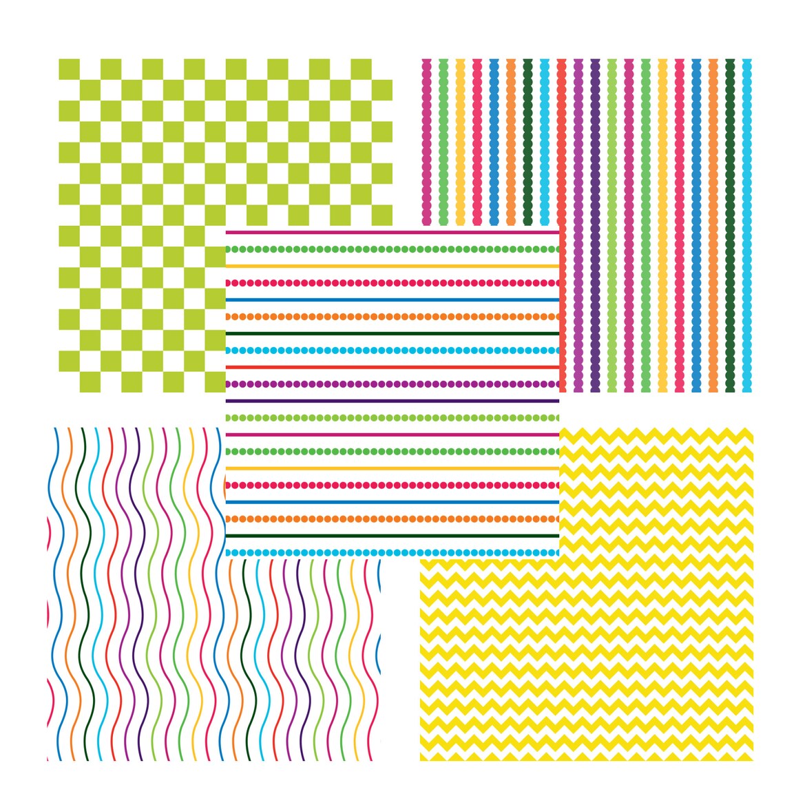 Candy Clipart: Lollipop, Gumball & Sweet Scrapbook Papers (digital ...