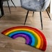 Handmade Rainbow Rug, Hand Tufted Rug, Colorful Home Decor, Birthday ...