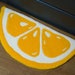 Handmade Lemon Rug, Hand Tufted Rug, Lemon Slice Rug, Small Rug ...