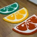 Citrus Slice Rugs, Hand Tufted Rug, Bedroom Rug, Colorful Rug, Lime Rug ...