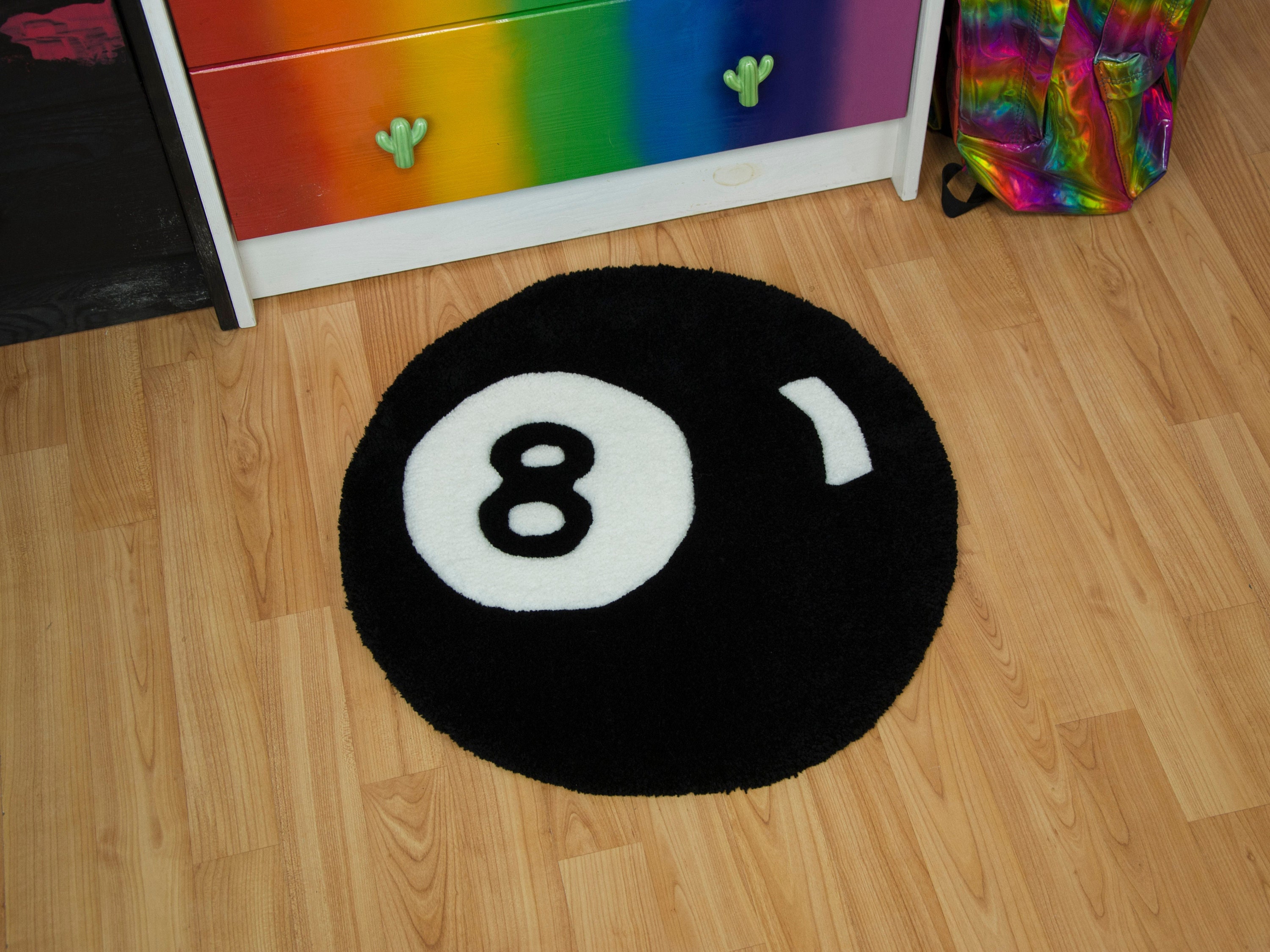 8 Ball Tufted Rug, Handmade Carpet, Hand Tufted Rug, Eclectic Home ...