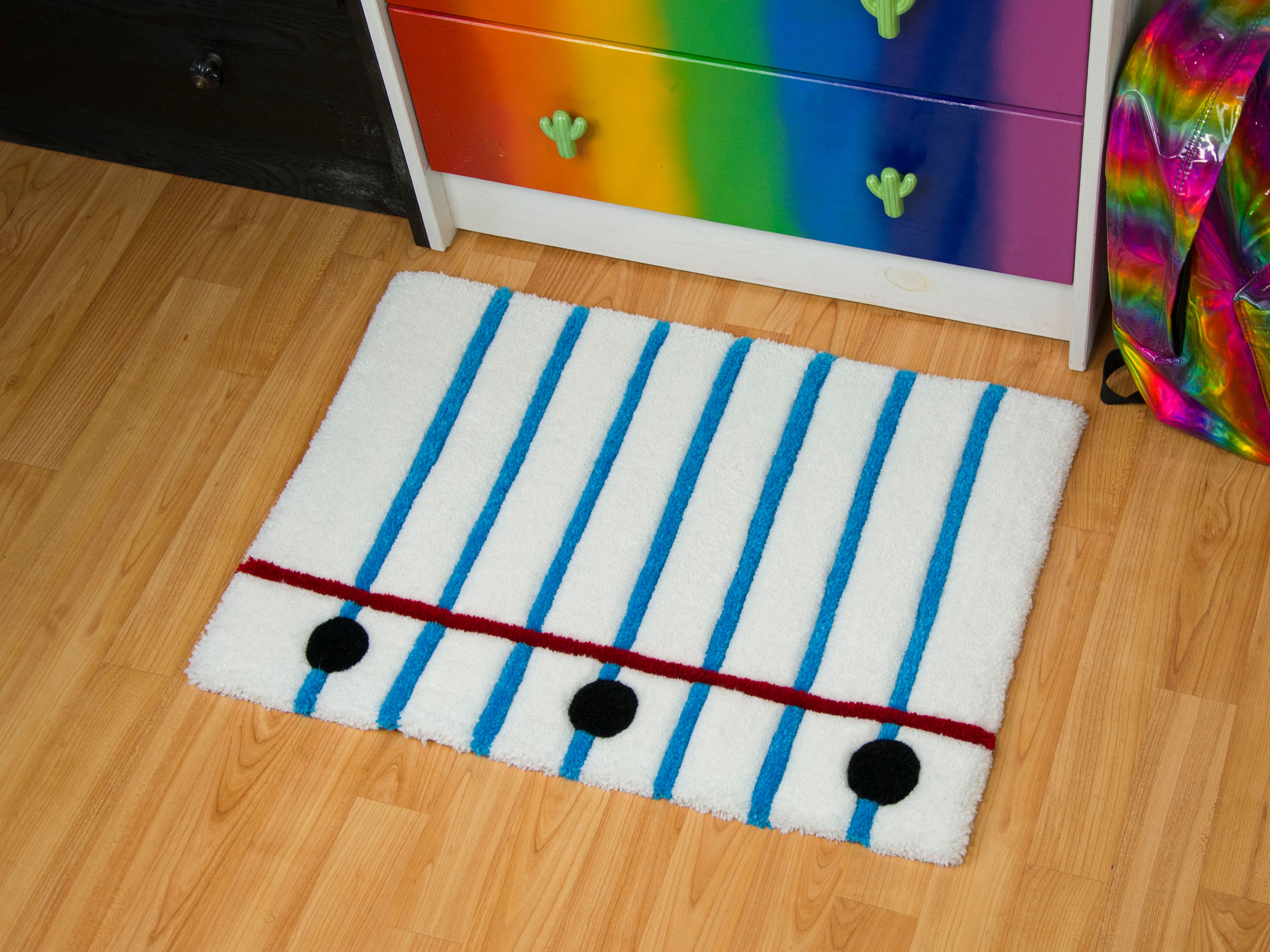 Lined Paper Rug Modern Tufted Rug, Hand Tufted Rug, Living Room Rug ...