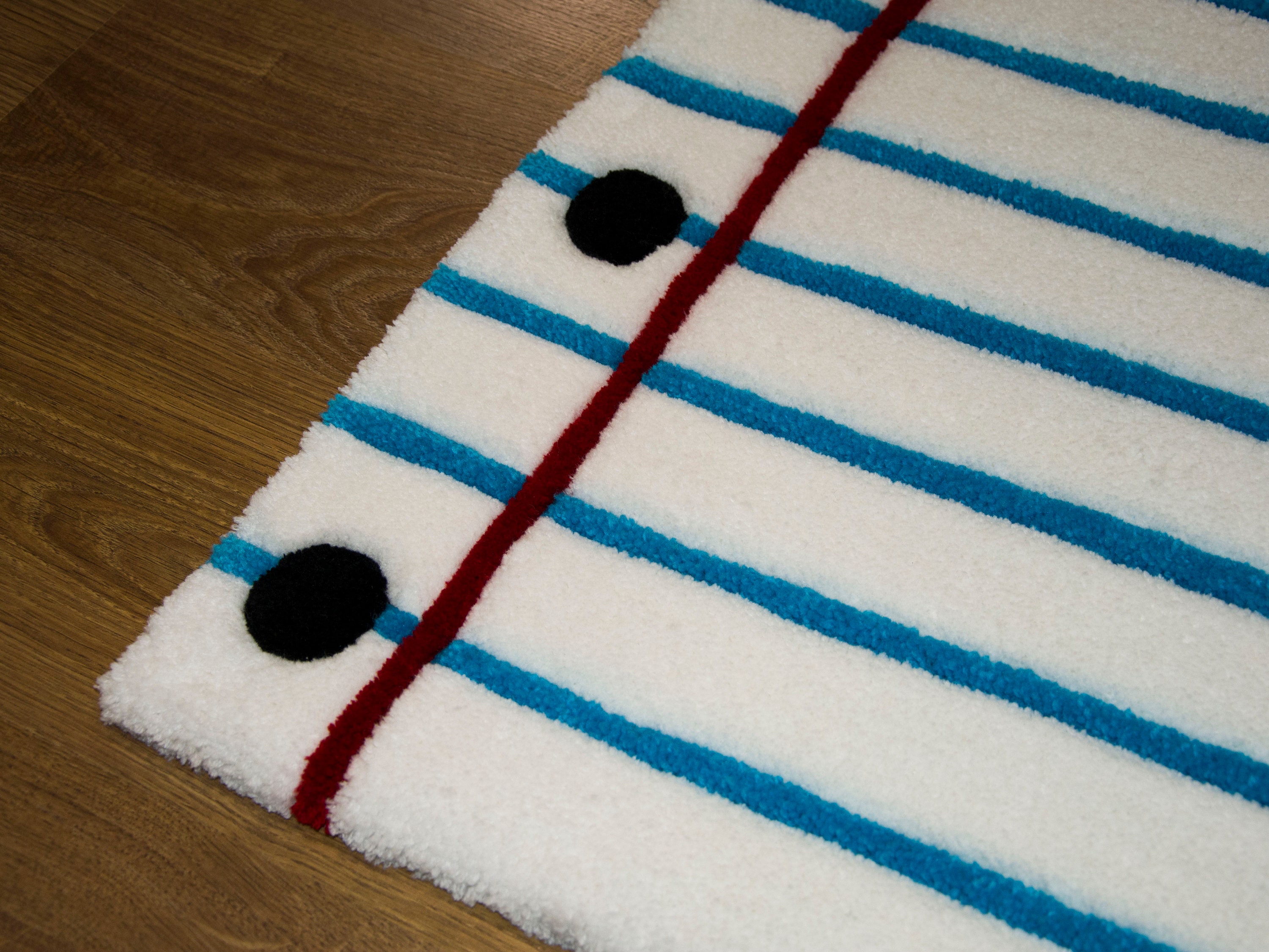 Lined Paper Rug Modern Tufted Rug, Hand Tufted Rug, Living Room Rug ...