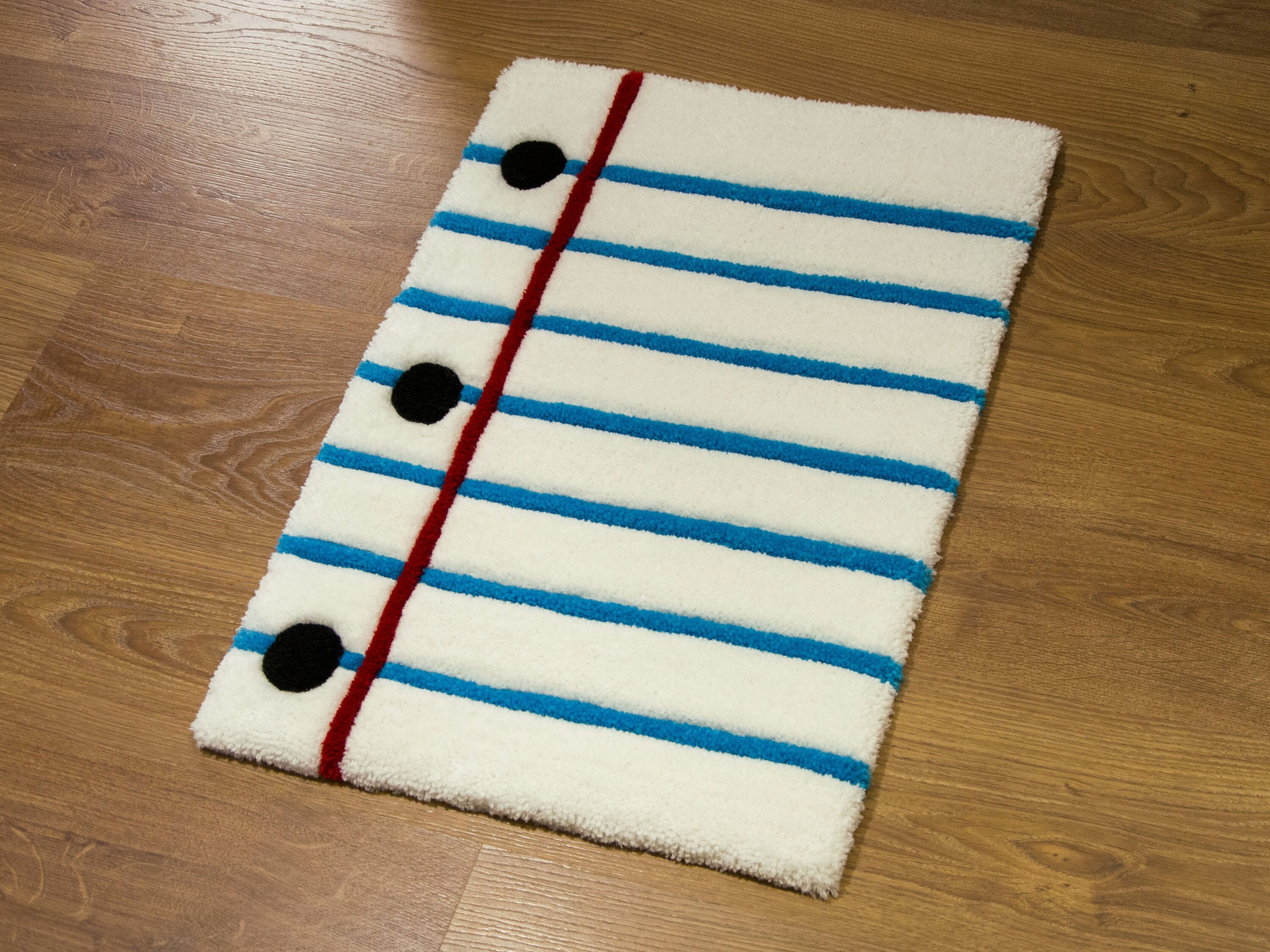Lined Paper Rug Modern Tufted Rug, Hand Tufted Rug, Living Room Rug ...