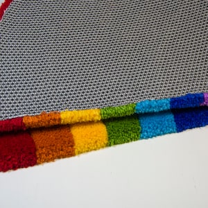 Handmade Rainbow Rug, Hand Tufted Rug, Colorful Home Decor, Birthday ...