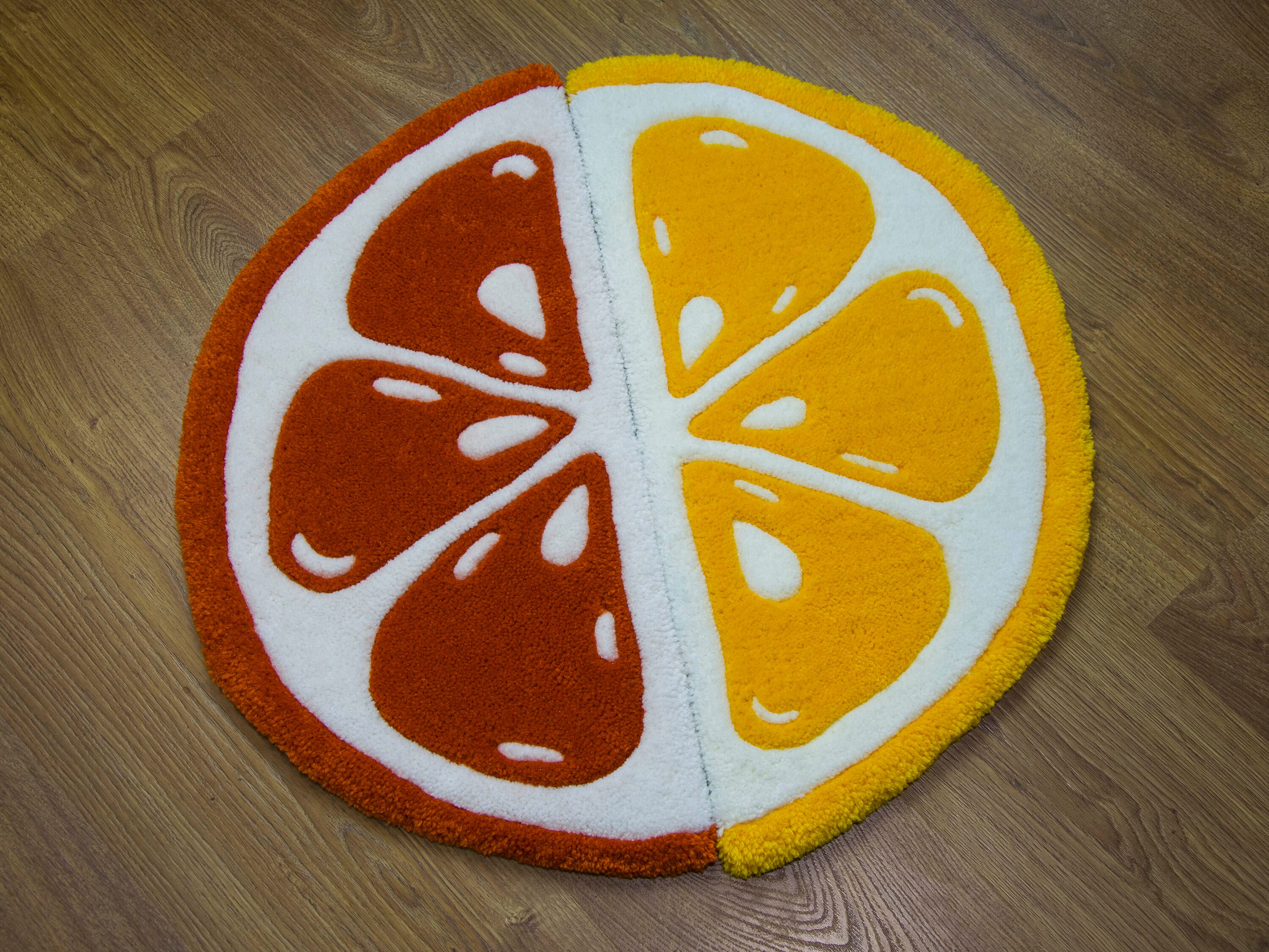 Citrus Slice Rugs, Hand Tufted Rug, Bedroom Rug, Colorful Rug, Lime Rug ...
