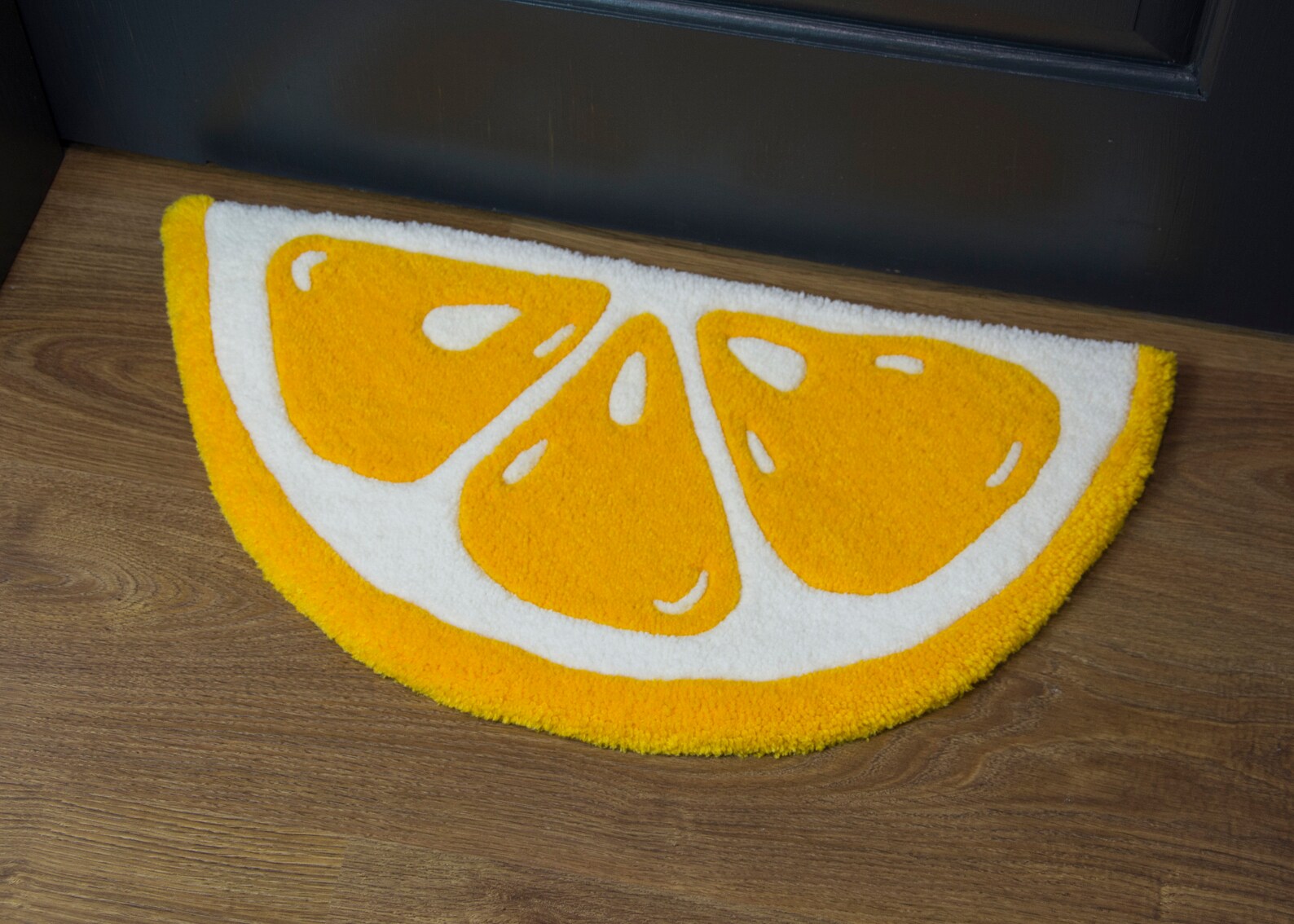 Handmade Lemon Rug, Hand Tufted Rug, Lemon Slice Rug, Small Rug ...