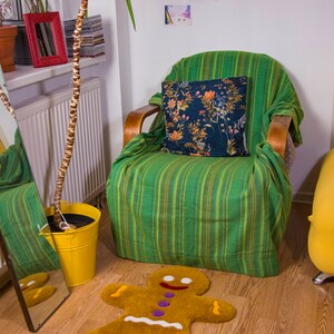 Tufted Gingerbread Man Rug - Handmade Tufted Rug, Floor Rug ...