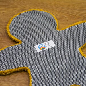 Tufted Gingerbread Man Rug - Handmade Tufted Rug, Floor Rug ...