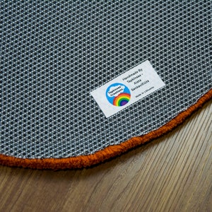 Orange Slice Rug, Handmade Tufted Rug, Living Room Rug, Housewarming ...