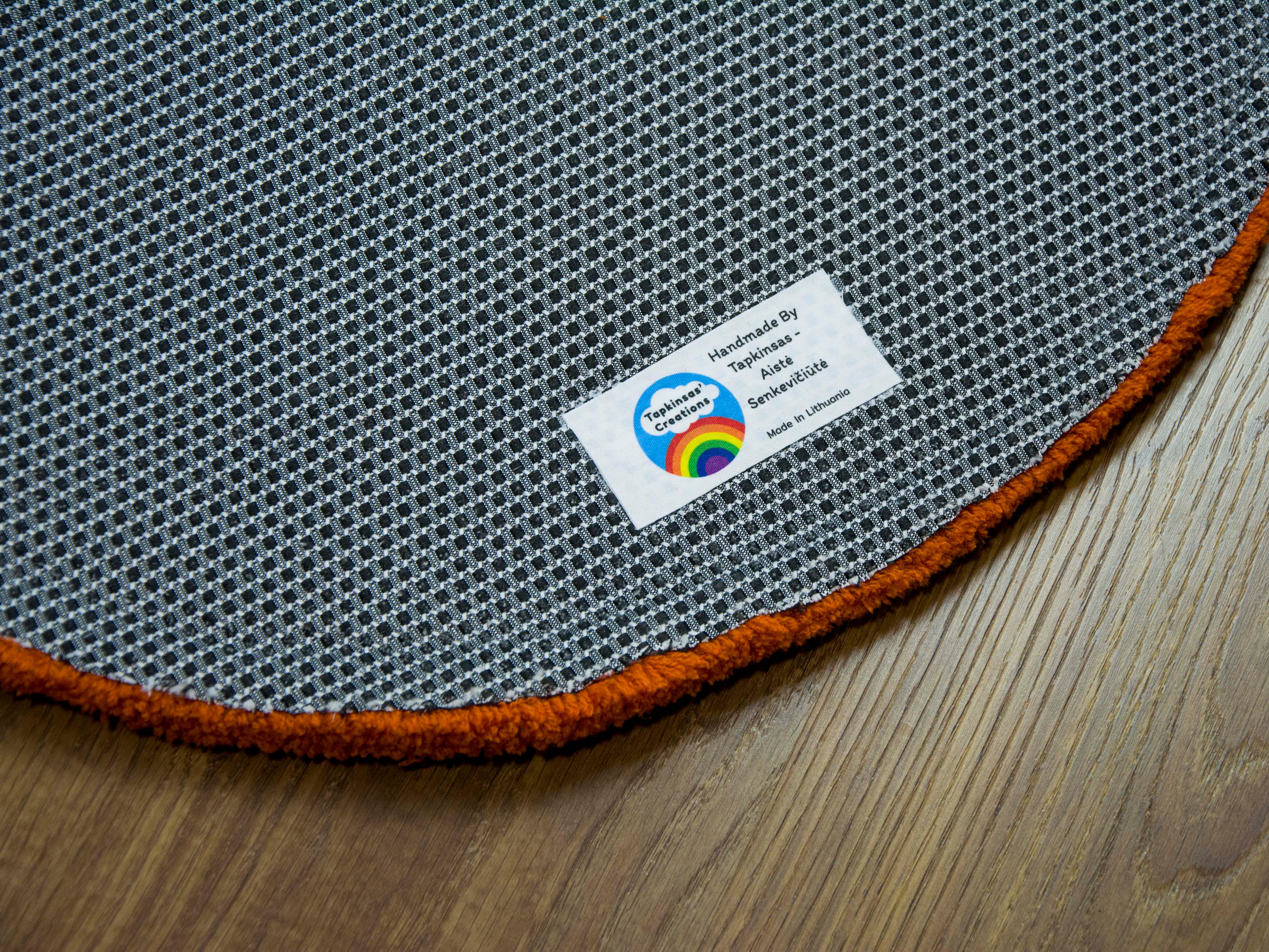 Orange Slice Rug, Handmade Tufted Rug, Living Room Rug, Housewarming ...