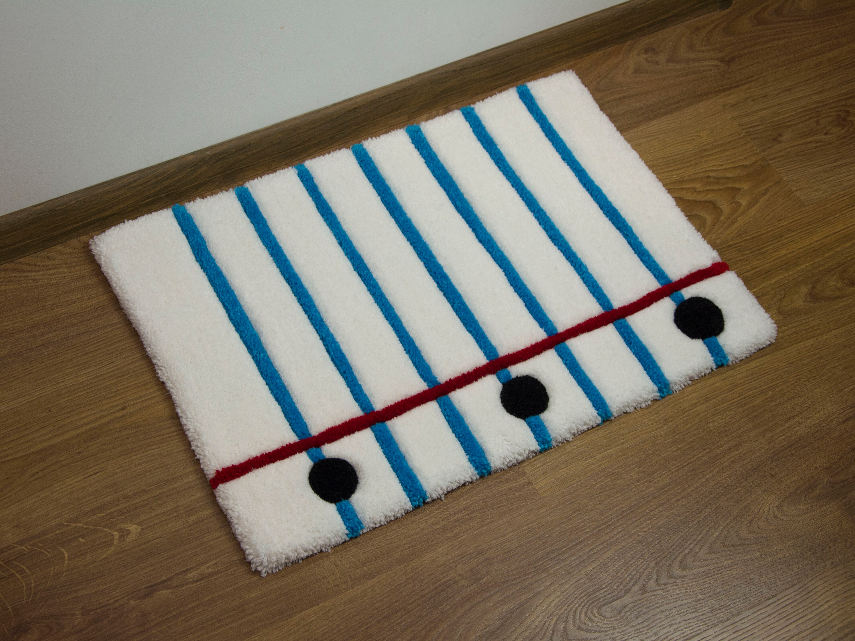 Lined Paper Rug Modern Tufted Rug, Hand Tufted Rug, Living Room Rug ...