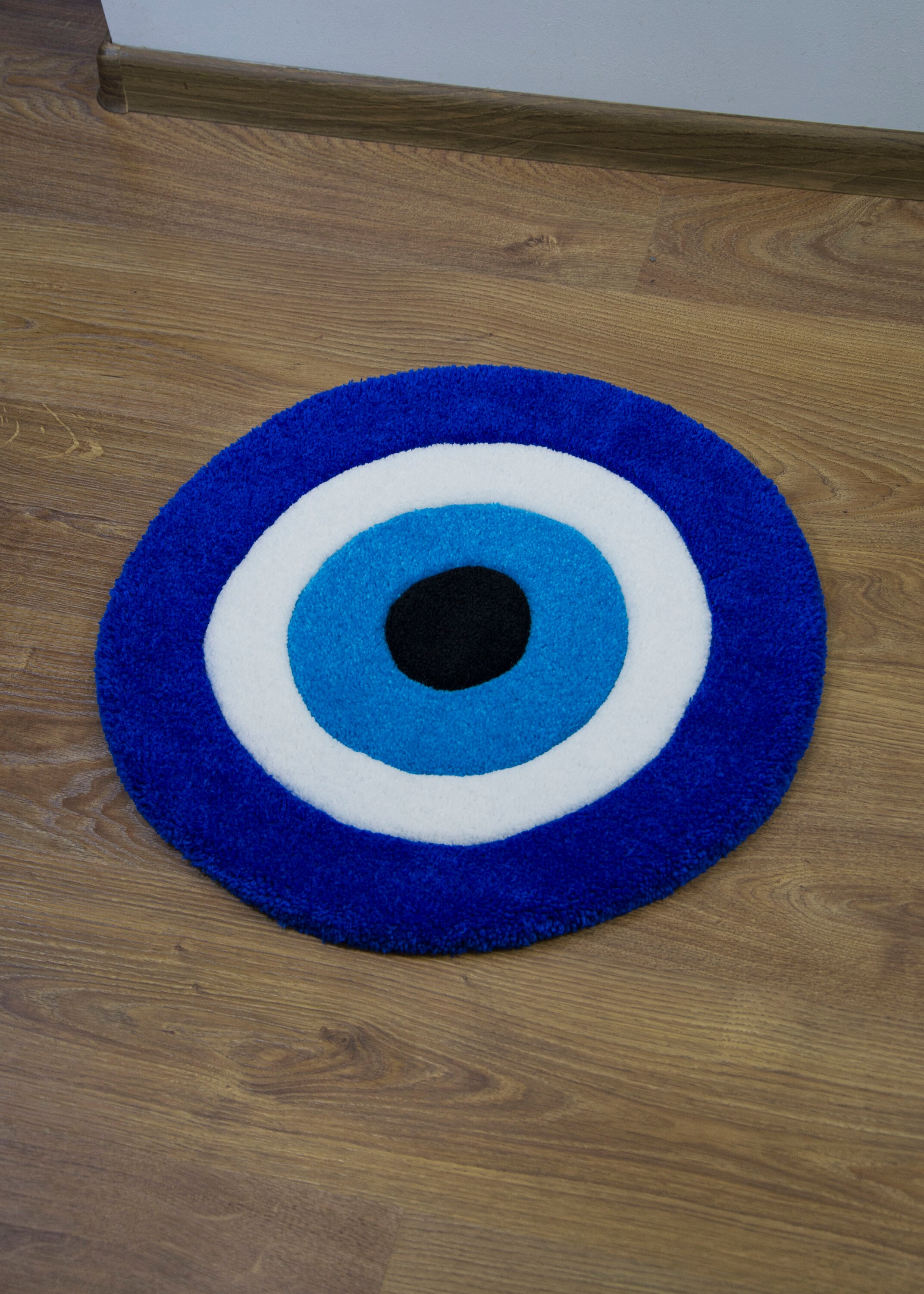 Evil Eye Tufted Rug, Handmade Rug, Minimalist Home Decor, Evil Eye Home ...