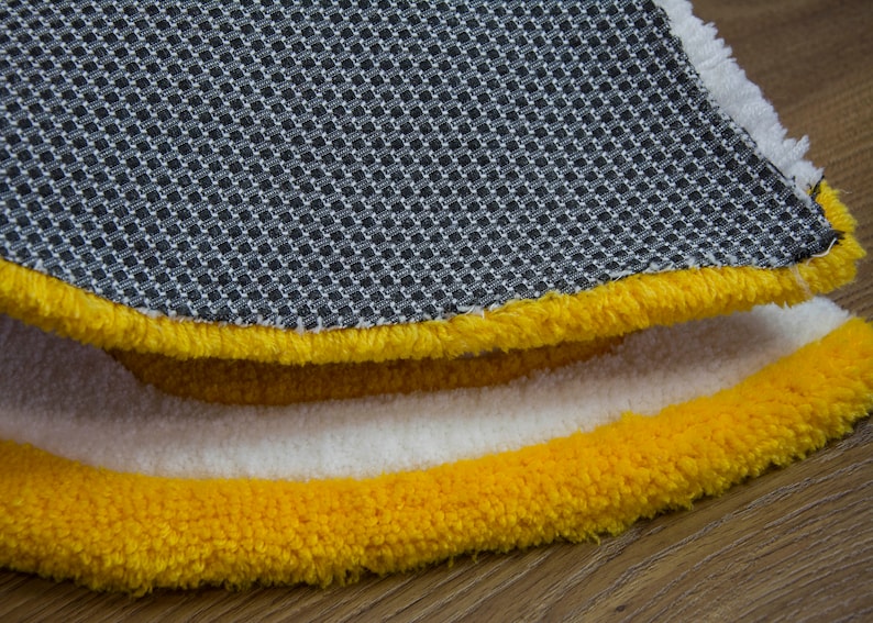 Handmade Lemon Rug, Hand Tufted Rug, Lemon Slice Rug, Small Rug ...