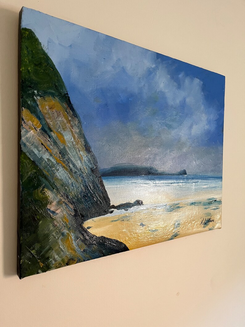 Worms Head Gower. Original Oil Painting on Canvas. - Etsy
