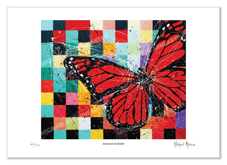 Monarch Butterfly. Limited Edition, Signed Giclée Fine Art Print From ...