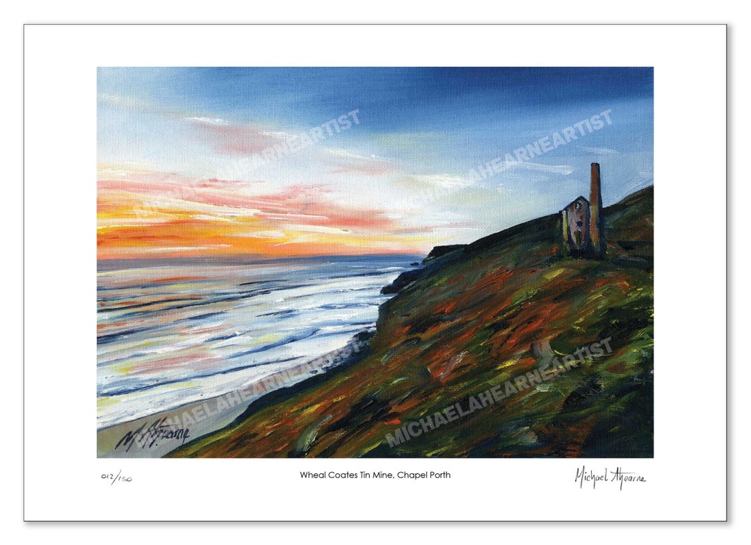 Wheal Coates, Chapel Porth Beach Near St Agnes, Cornwall. Limited ...