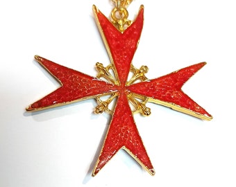Red Enamel Cross - Etsy