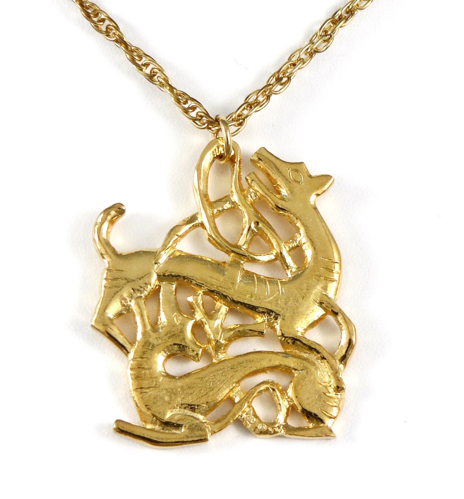 Anglo Saxon Beasts Pendant - Etsy