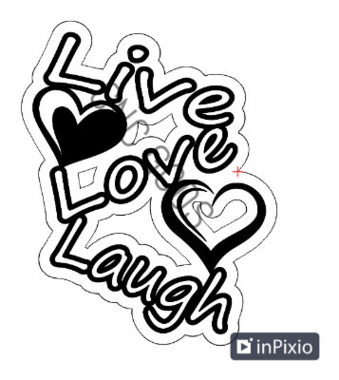 Live Love Laugh SVG Laser File - Etsy