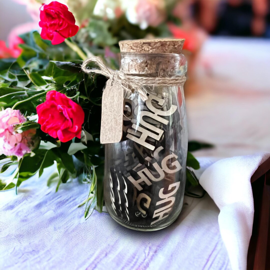 Jar of “hugs to Give” - Etsy