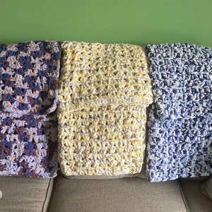Custom Initial Crochet Baby Blanket - Etsy
