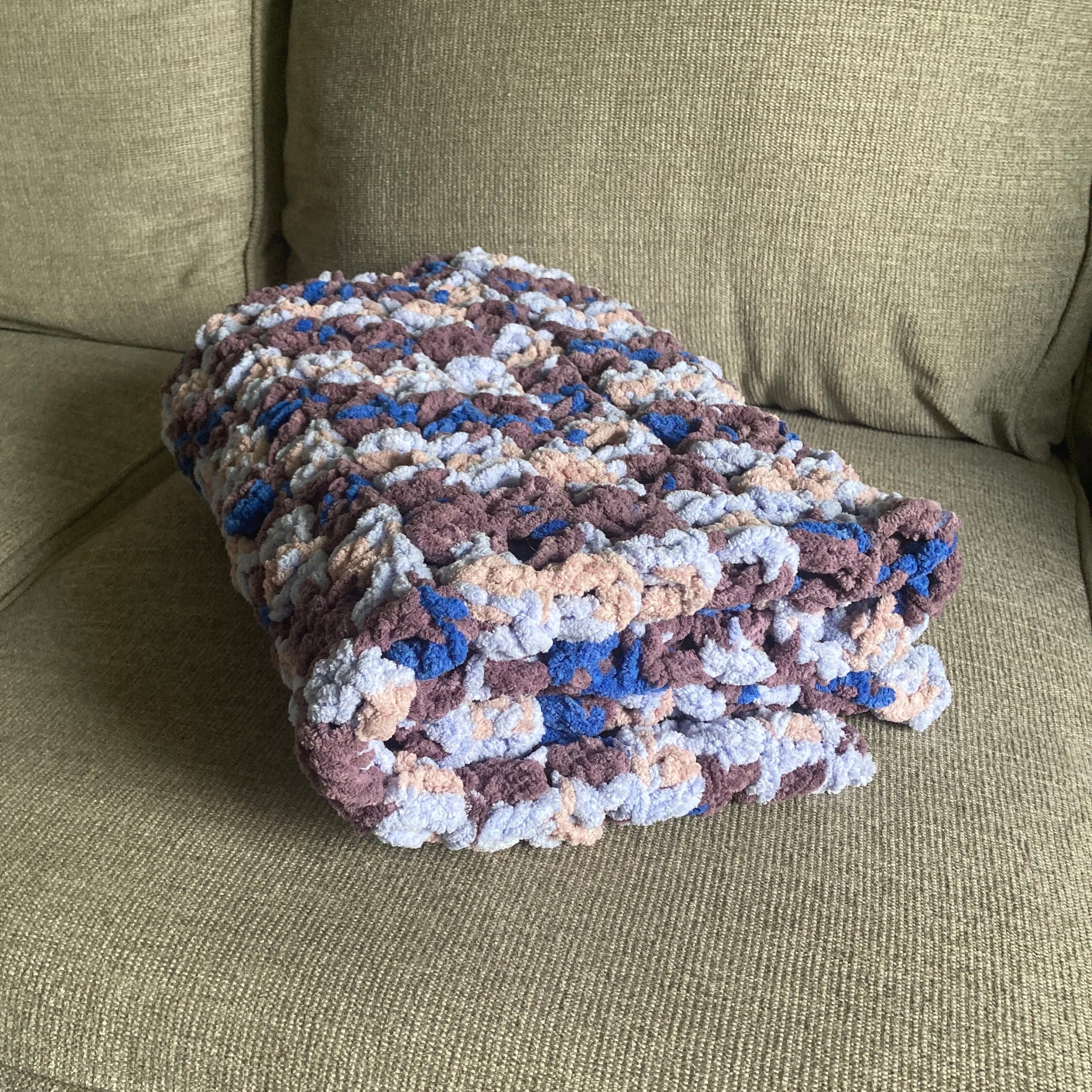 Custom Initial Crochet Baby Blanket - Etsy