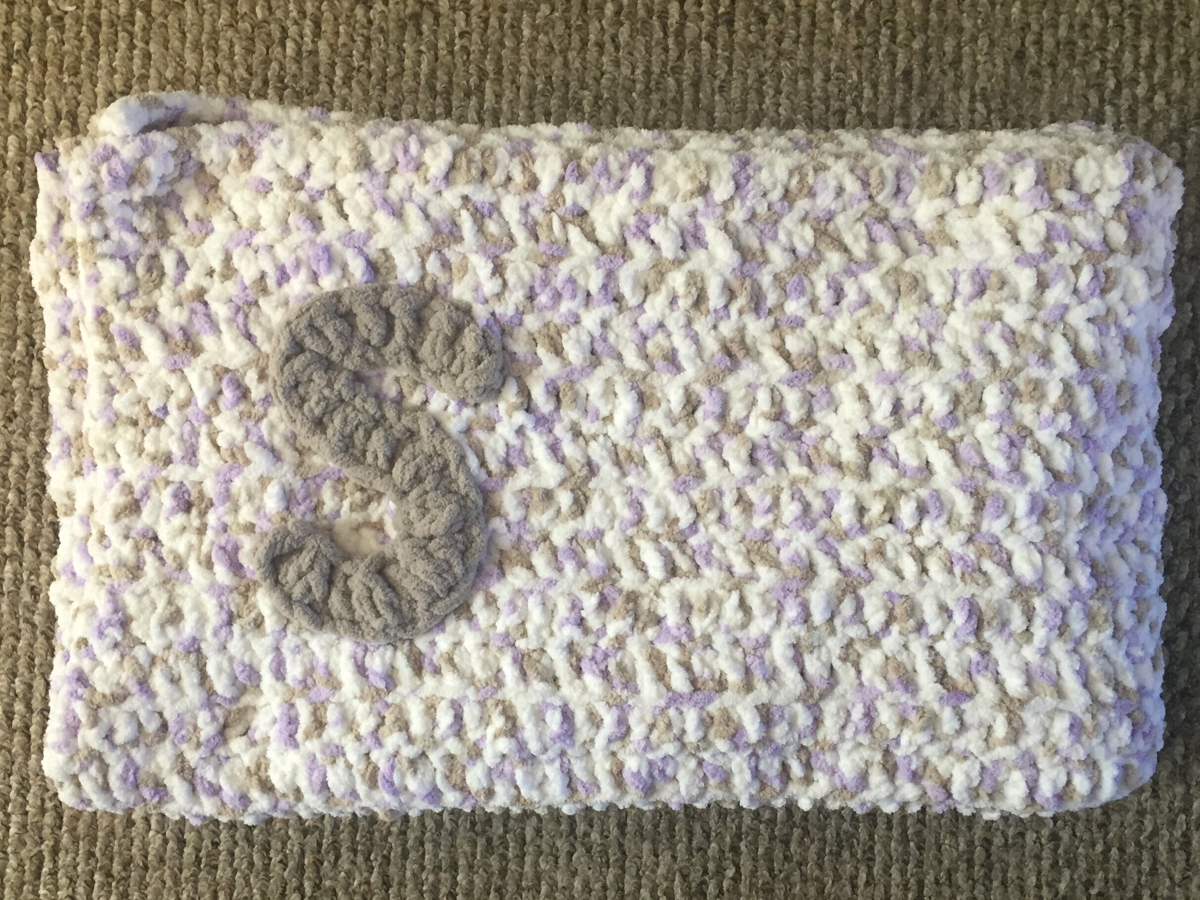 Custom Initial Crochet Baby Blanket - Etsy