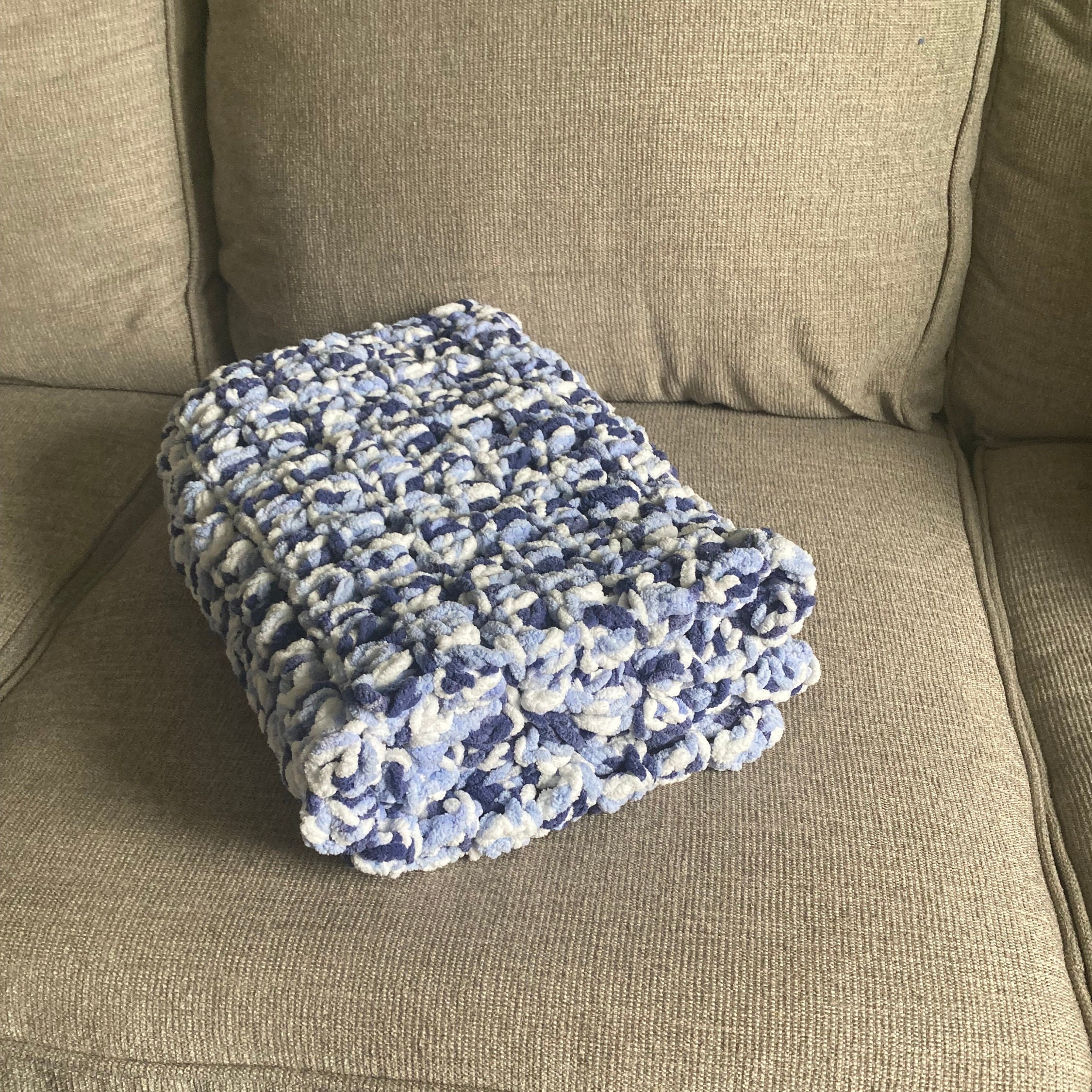 Custom Initial Crochet Baby Blanket - Etsy