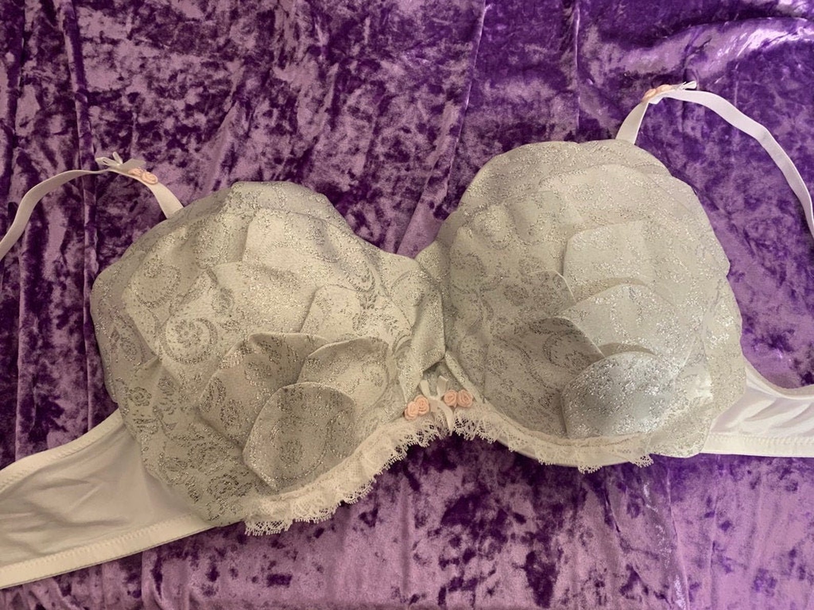 Silber Glitter Scaled Dessous BH - Etsy.de